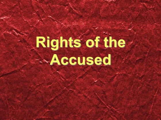 Rights of the Accused: The 5th Amendment | PPT