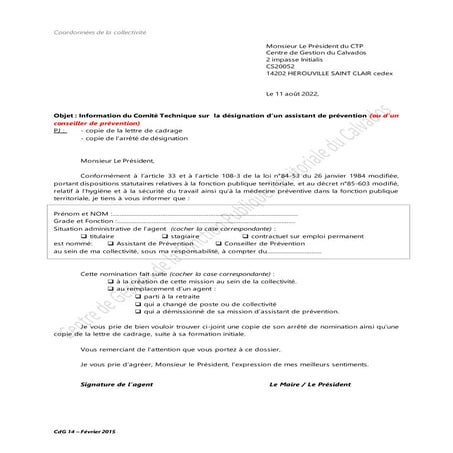 Ap 3. arrêté de nomination - v.2015.03 4-1031 | DOC