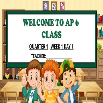 araling panlipunan power point presentation for grade 6 | PPTX