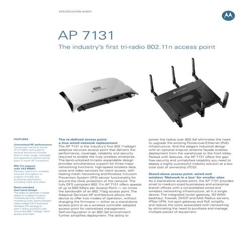SUNDRAY Gigabit Series Wireless Access Controller | PDF
