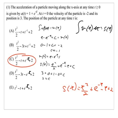 AP Calculus Slides April 20, 2007 | PPT