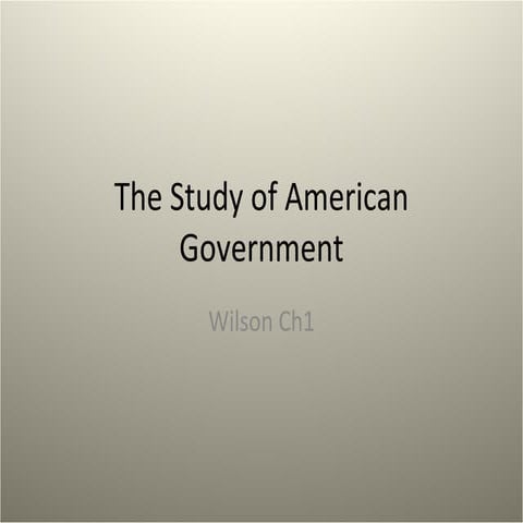 Ap Gov Ch1 | PPT | Civic affairs | Politics