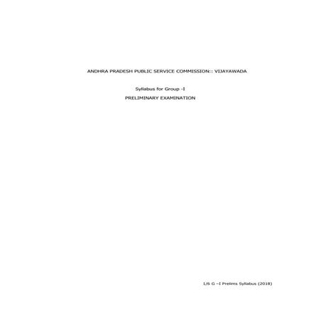 Ap group-1-prelims-topics | PDF