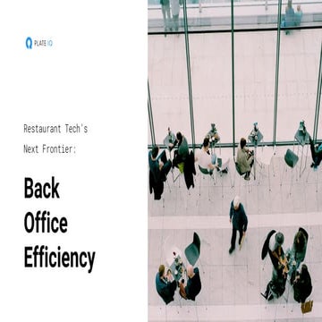 Restaurant Tech's Next Frontier: Back Office Efficiency | PDF ...
