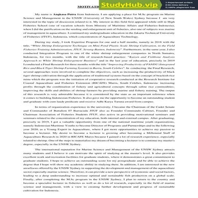 AP - Motivation Letter | PDF