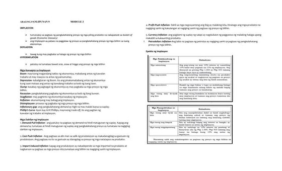 GRADE 9 - ARALING PANLIPUNAN 9-EKONOMIKS IMPLASYON.2024.pptx