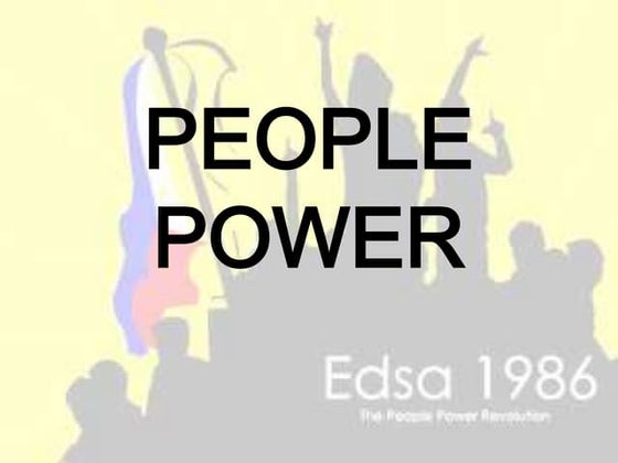 Ang people power revolution | DOCX