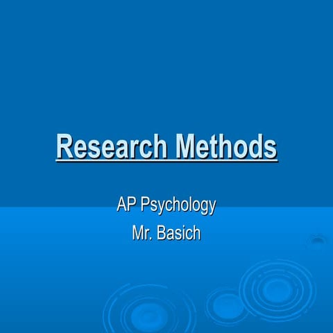 Ap research methods | PPT | Science