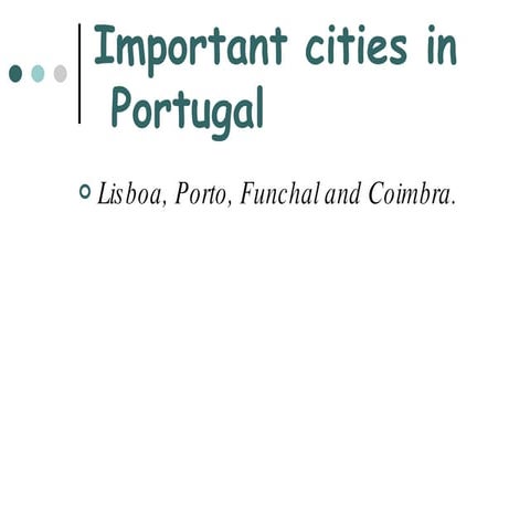 Main Cities of Portugal | PPT