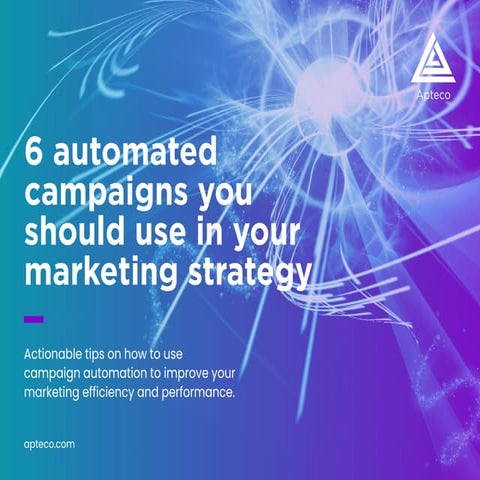 6 automated campaigns you should use in your marketing strategy | PDF