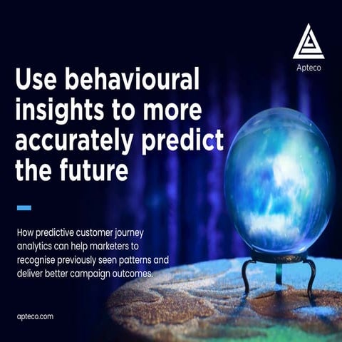 Use behavioural insights to more accurately predict the future | PDF