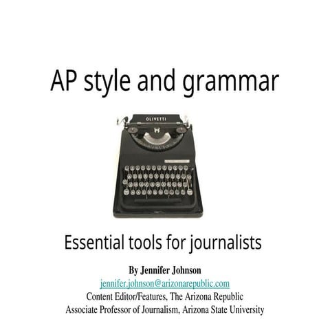 Copy-editing NewSymbols and AP Style.ppt
