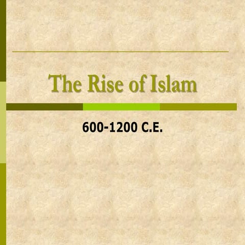 The origins of islam sswh5ab | PPTX