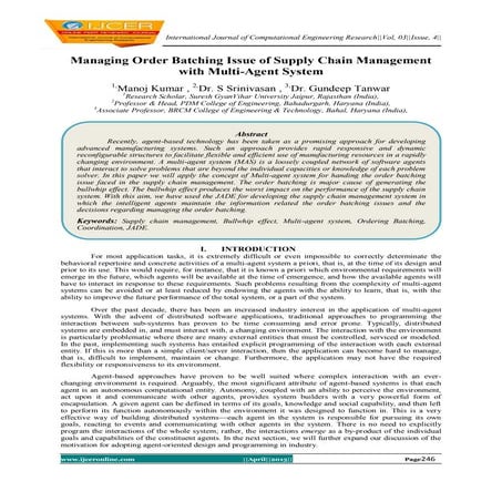 Multi Agent Systems | PPT | Presentation | PDF