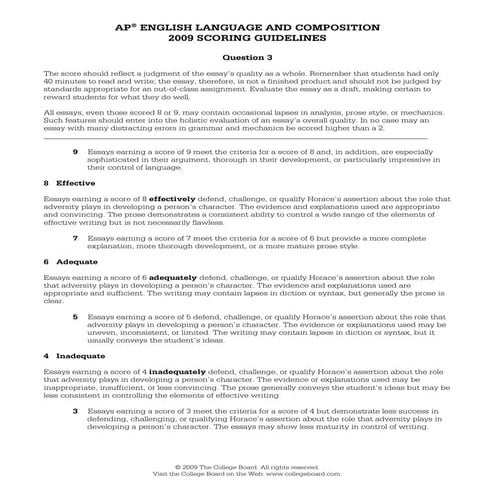 Ap09 english language_q3 | PDF | Educational Assessment | Education