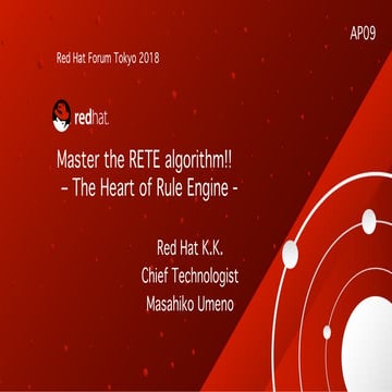 Master The Rete Algorithm Ppt
