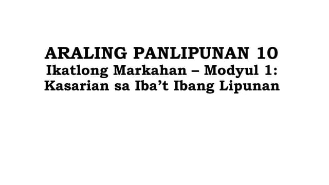Ako si Jia Li, Isang ABC kaya naman isaalang alang | PPTX