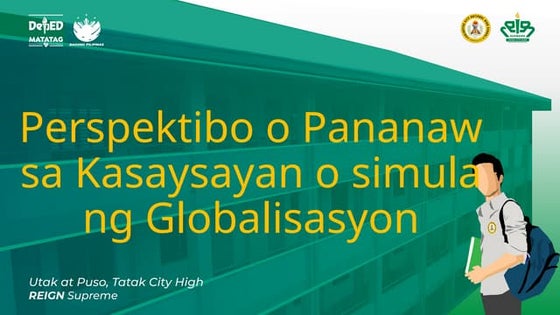 Perspektibo at Pananaw ng Globalisasyon.pptx