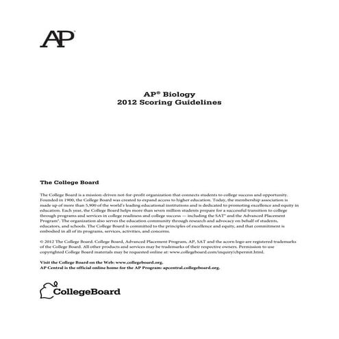 Ap12 biology scoring_guidelines | PDF