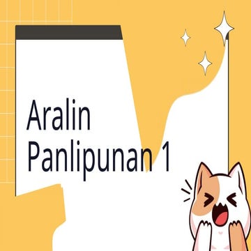 Araling Panlipunan 1 Mga Pananda at Mapa.pptx
