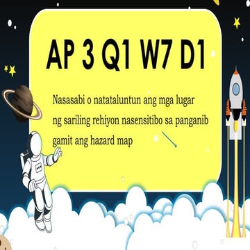 AP3 Q1 W7 D1 Mga Lugar na Sensitibo sa Panganib.pptx | Free Download