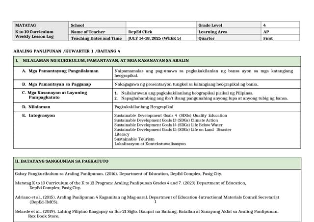 FILIPINO 6 MGA URI NG PANGKALAHATANG SANGGUNIAN | PPTX