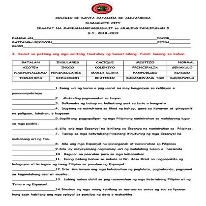 Ap5 4th periodical | PDF