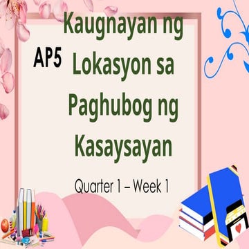 AP 5 Q1 W1. first qaurter grade 5 lessonpptx | PPTX