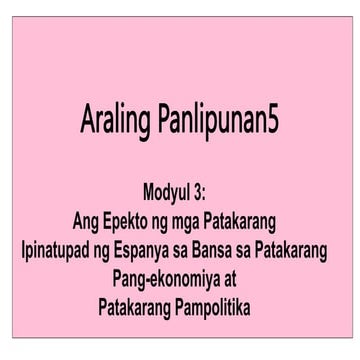 AP5Quarter 2module 3. Lesson in Grade 5pptx | PPTX