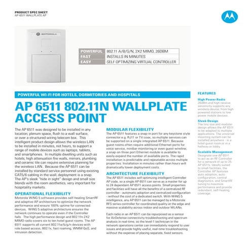 Ap621 spec sheet | PDF