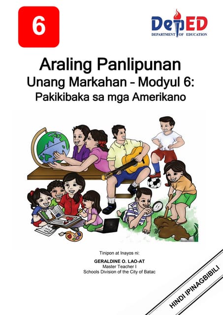 Araling Panlipunan 8 Demo LP | PDF