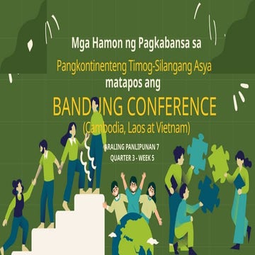 AP7 Q3 Week 5 - Mga Hamon ng Pagkabansa sa Pangkontinenteng Timog ...