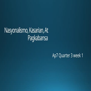 Ap 7 Quarter 3 week 1.pptx (SHORT PART 1). | PPTX
