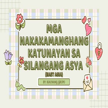 Mga Nakakamanghang katunayan sa Silangang Asya | PDF