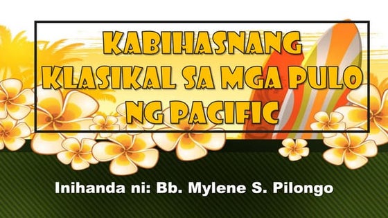 Klasikong kabihasnan sa mga pulo ng pacific by yhen dela pena | PPTX