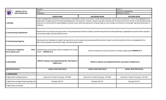 MELCS AP9 deped | PPT