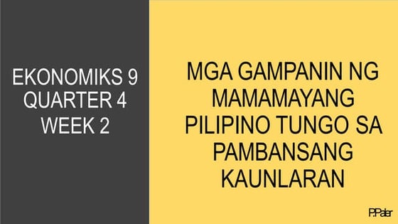 Ang Mga Sektor ng Agrikultura, paghahalaman, paghahayupan, pangugubat ...