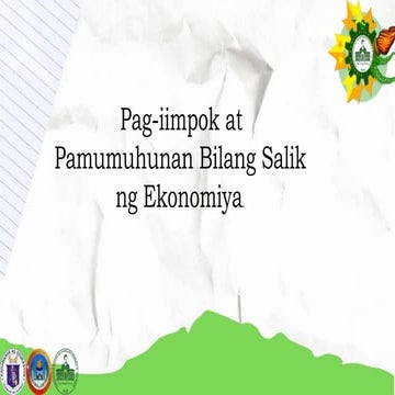 AP 9 Week 8 3rd qrt, pag-iimpok at pamumuhunan.pptx