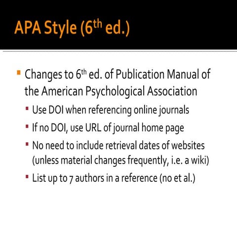 APA Style (6th ed.) | PPT