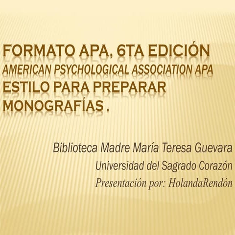 Normas APA y MLA | PPT