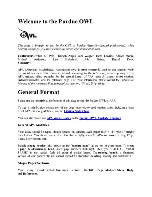 APA Guidelines & Formatting | PPT | Desktop Publishing | Computer ...