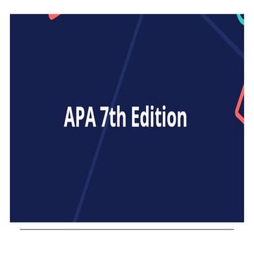 APA-7th-Edition.PPT. RESEARCH, GRADE 12 SHS | PPTX | Publishing ...
