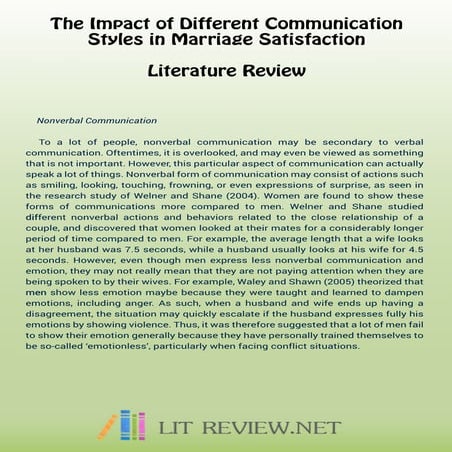 APA Literature Review Format | PDF