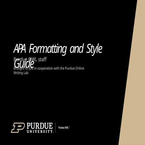 APA (7th Edition) Formatting and Style Guide | PPT