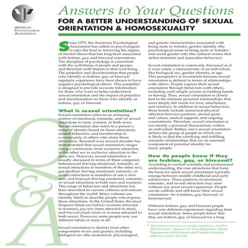 Apa.sexual.orientation | PDF