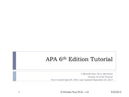 QuickSheet APA 6th Ed - The Basic Mechanics | PDF
