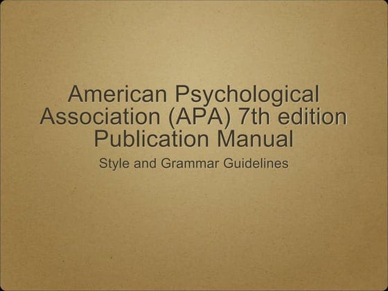 APA template powerpoint | PPT | Desktop Publishing | Computer Software ...