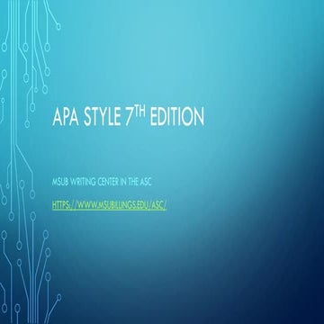 APA (American psychological association) 7th edition | PDF