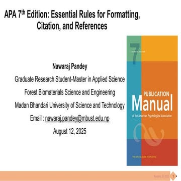 APA 7th Edition: Essential Rules for Formatting, Citation, and ...