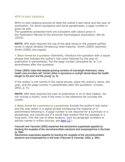 APA citation examples | DOCX | Medical Health